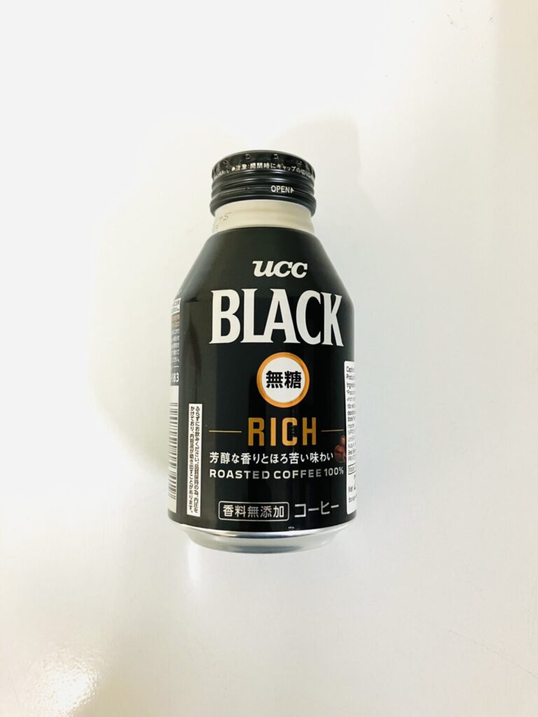UCC CAN BLACK COFFEE NO SUGAR FULL BODY 275ML - NIPPONYA